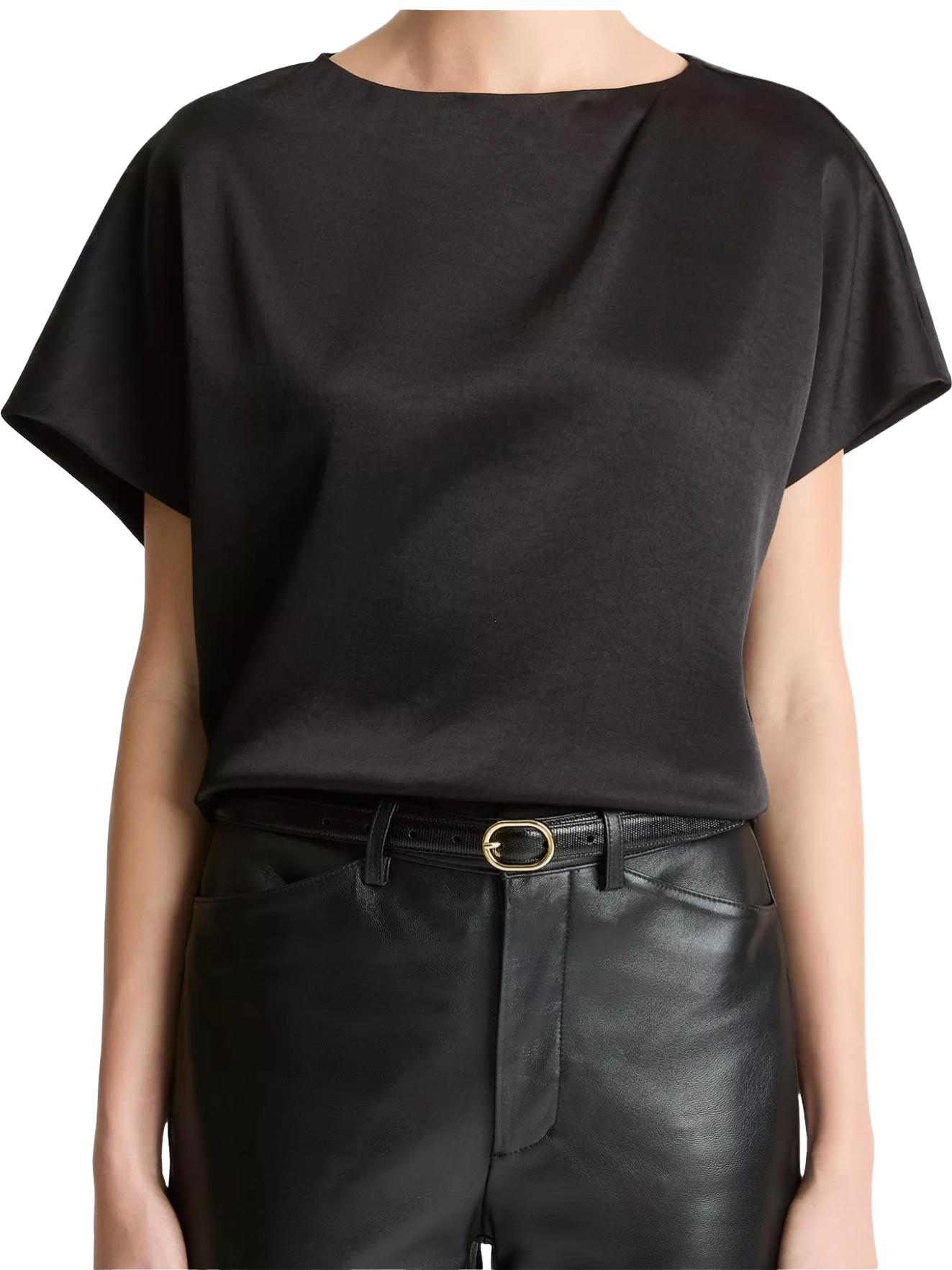 JOSEPH Joseph Tafira Mid-Rise Leather Flared Pants